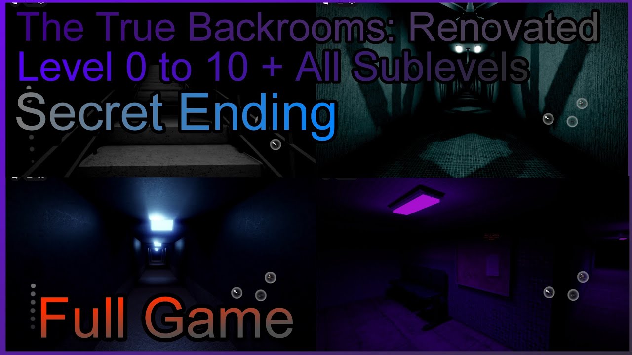 The True Backrooms: Renovated - Levels 0 to 10 + All Sublevels - Secret ...