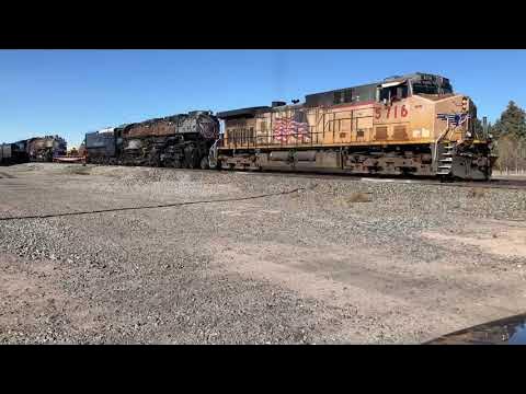 Union Pacific Hospital Train UP #3985, UP #5511, UP#6936 & CNW #401 east of Sidney, NE 11/12 ...