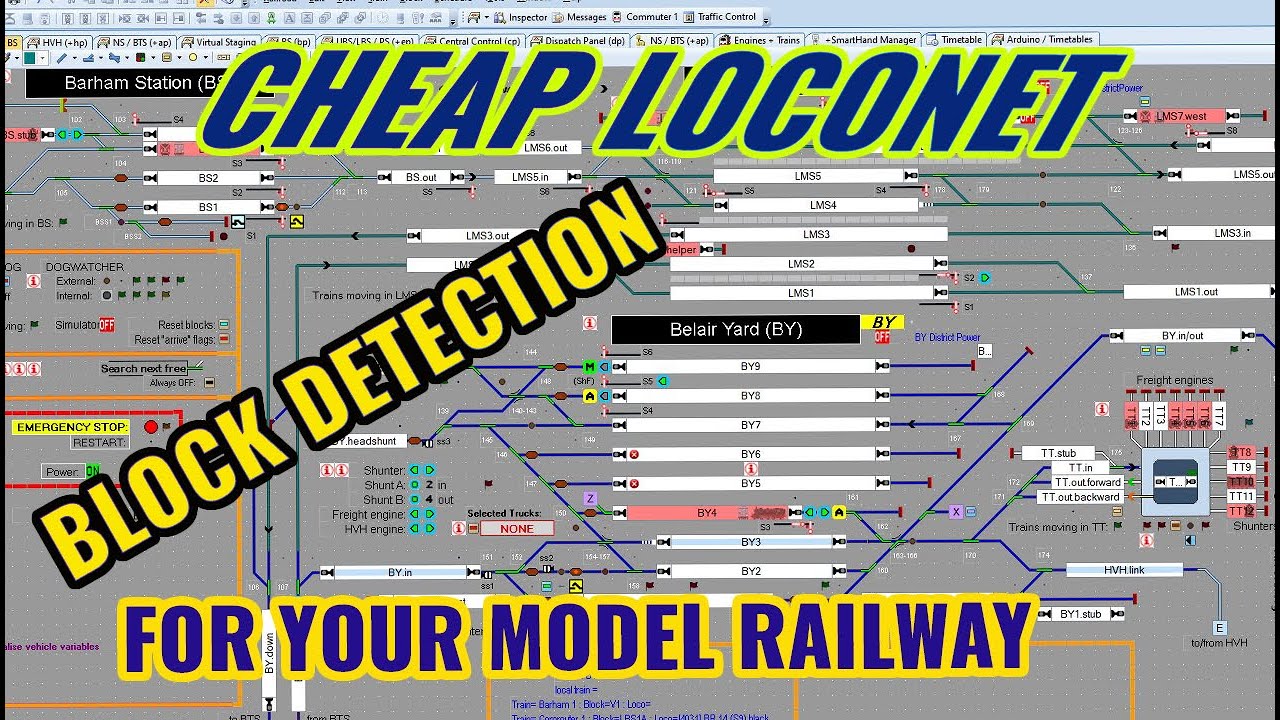 Cheap LocoNet Block Detection for your Model Railway - YouTube