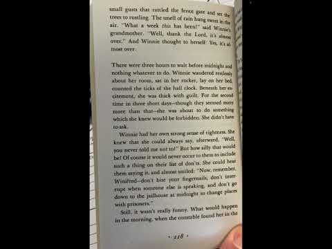 Tuck Everlasting Chapter 23 - YouTube