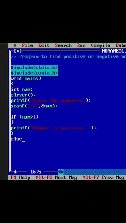 Program To Find Positive Or Negative Number In C Programming Language