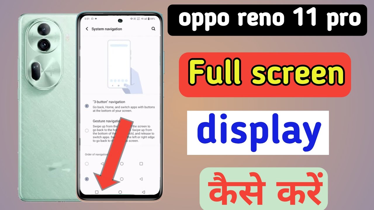 Oppo reno 11 pro full screen display settings,full screen display ...