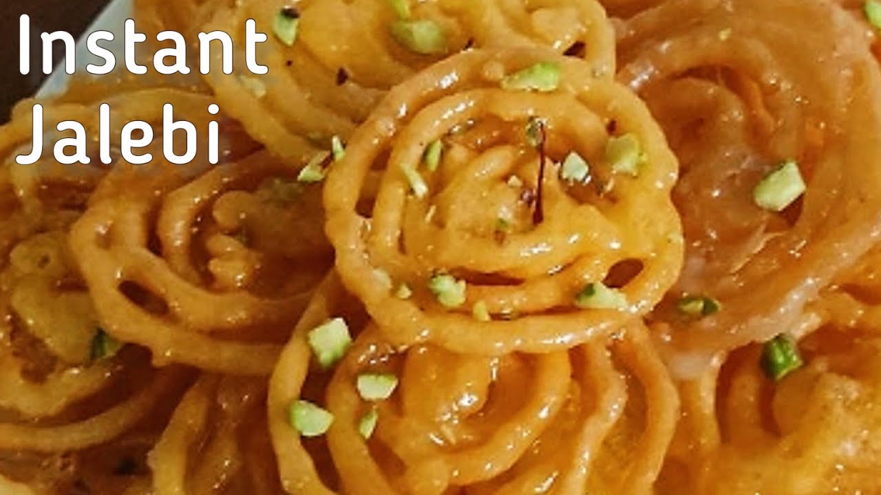 Instant Jalebi Recipe | Jilebi | Jalebi Recipe | Jilapi Recipe | Jalebi ...