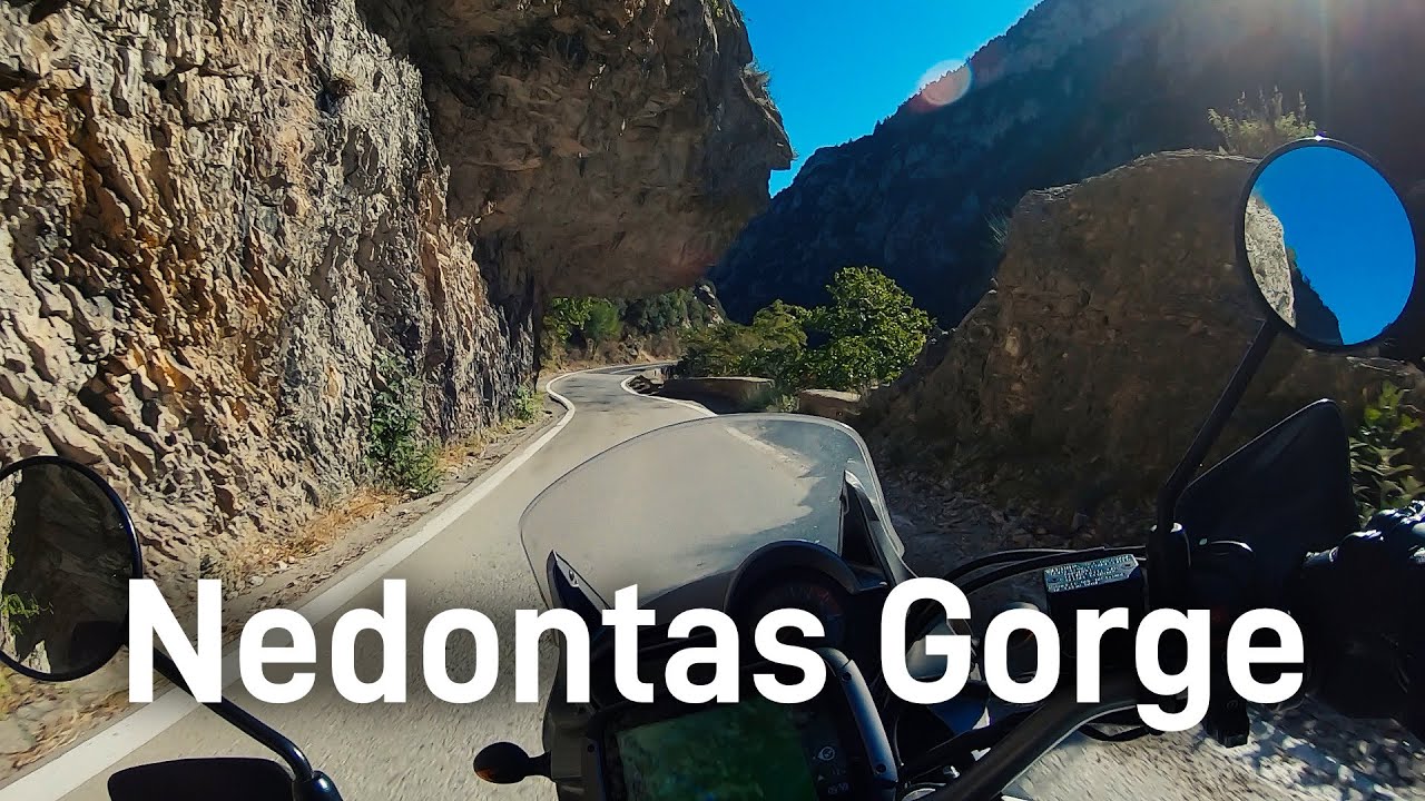 Nedontas Gorge and Langada Pass, Greece on a motorcycle - YouTube