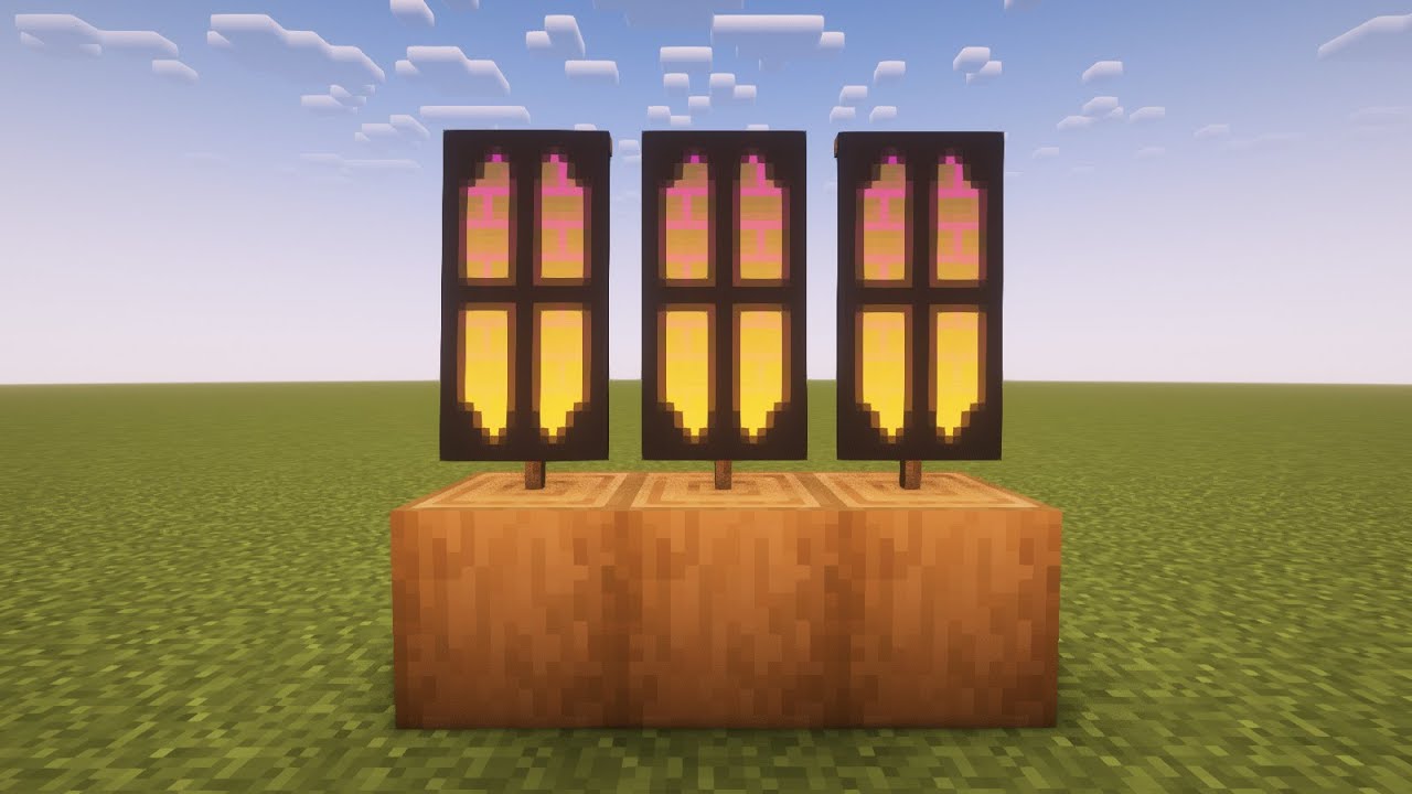 How To Make A Window Banner In Minecraft - YouTube
