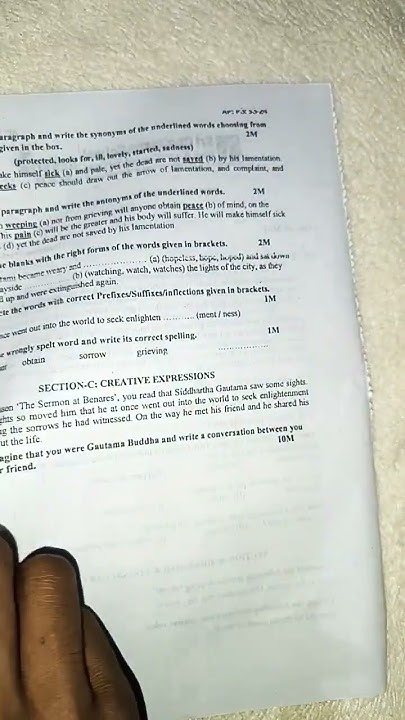 Sri Chaitanya phase 3 session 3 set 3 English paper - YouTube