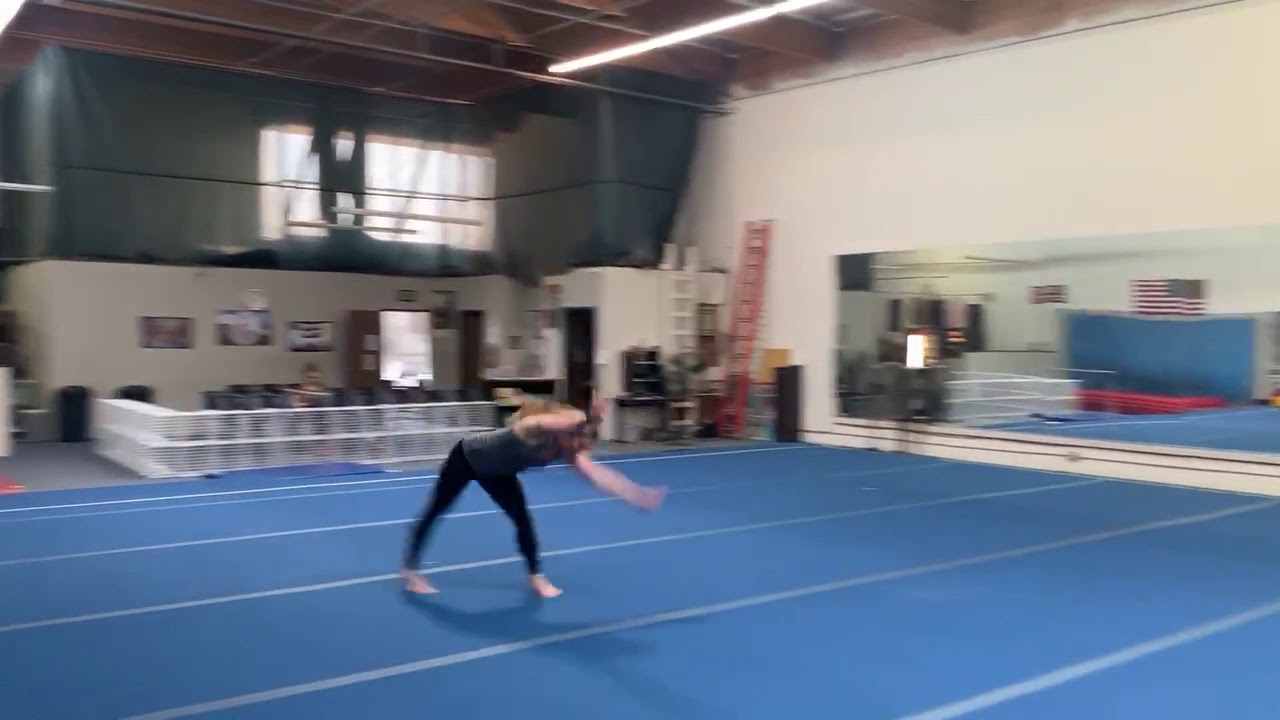round off back handspring back tuck - YouTube