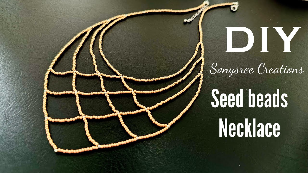 Simple Seed Beads Necklace - YouTube