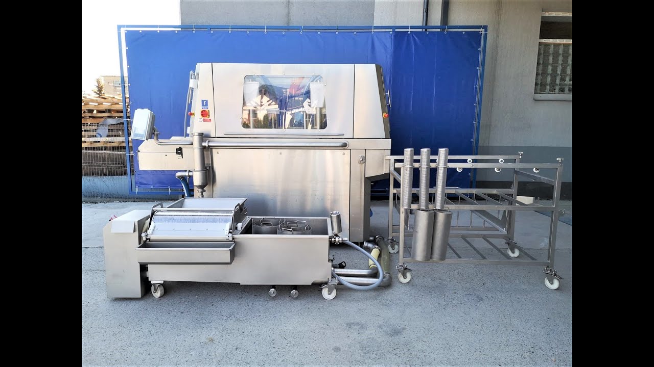 Used Nowicki MH-424 SAS Injector with rotary filter for brine - YouTube