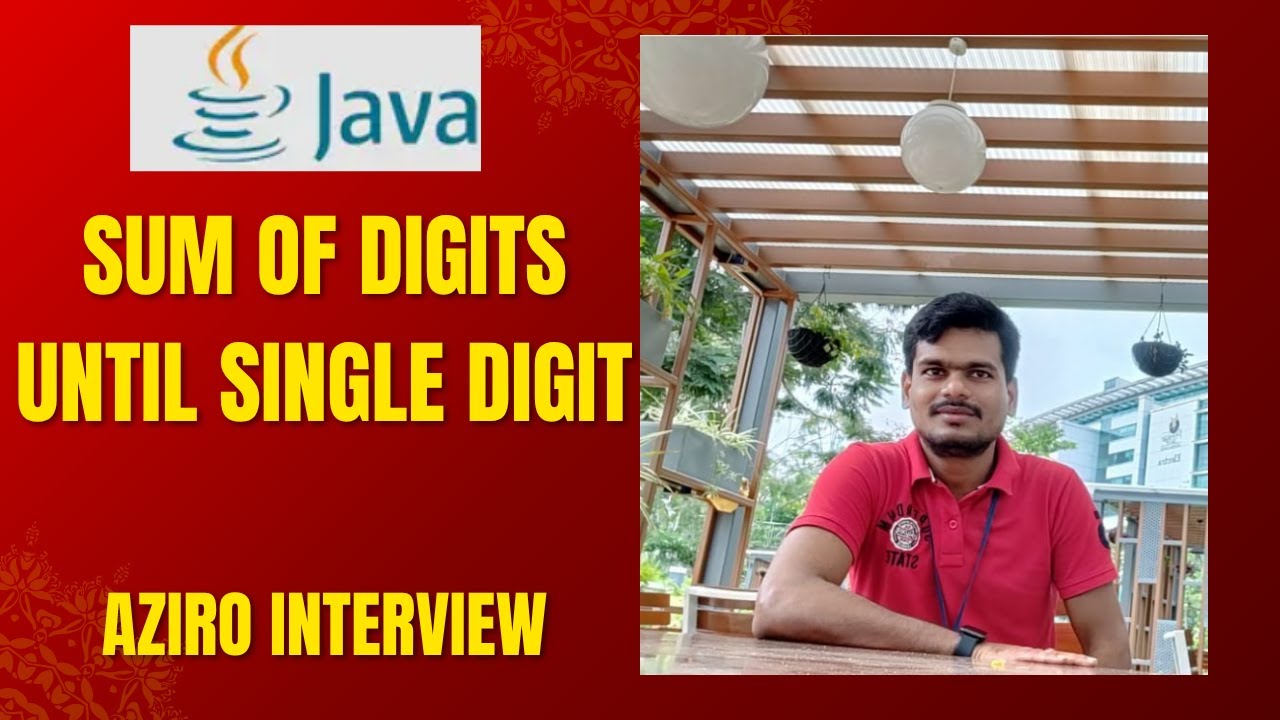Digital Root in Java | Sum of Digits Until Single Digit - YouTube