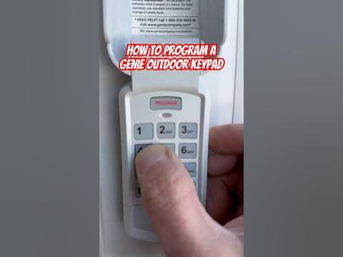 Genie garage door keypad programming #shorts - YouTube