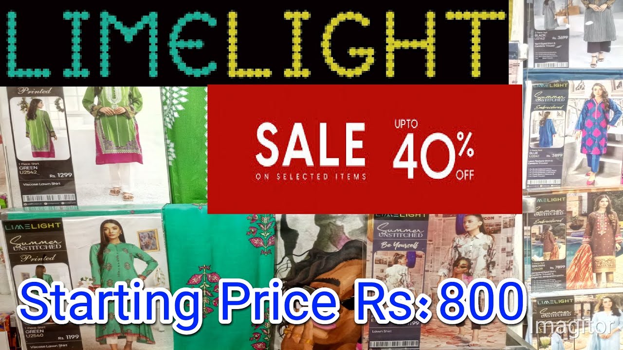Limelight sale 40% off on entire stock in reasonable price starting ...