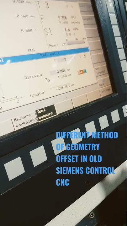 Different Method Of Geometry Offset In Old Siemens Control Cnc Cncprogramming Cnc Cncmachine