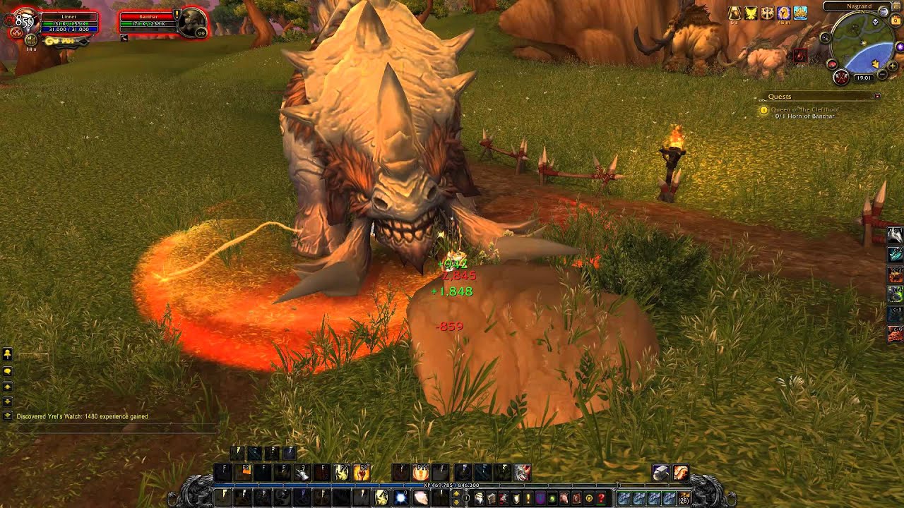Queen of the Clefthoof Quest Playthrough - Nagrand - YouTube
