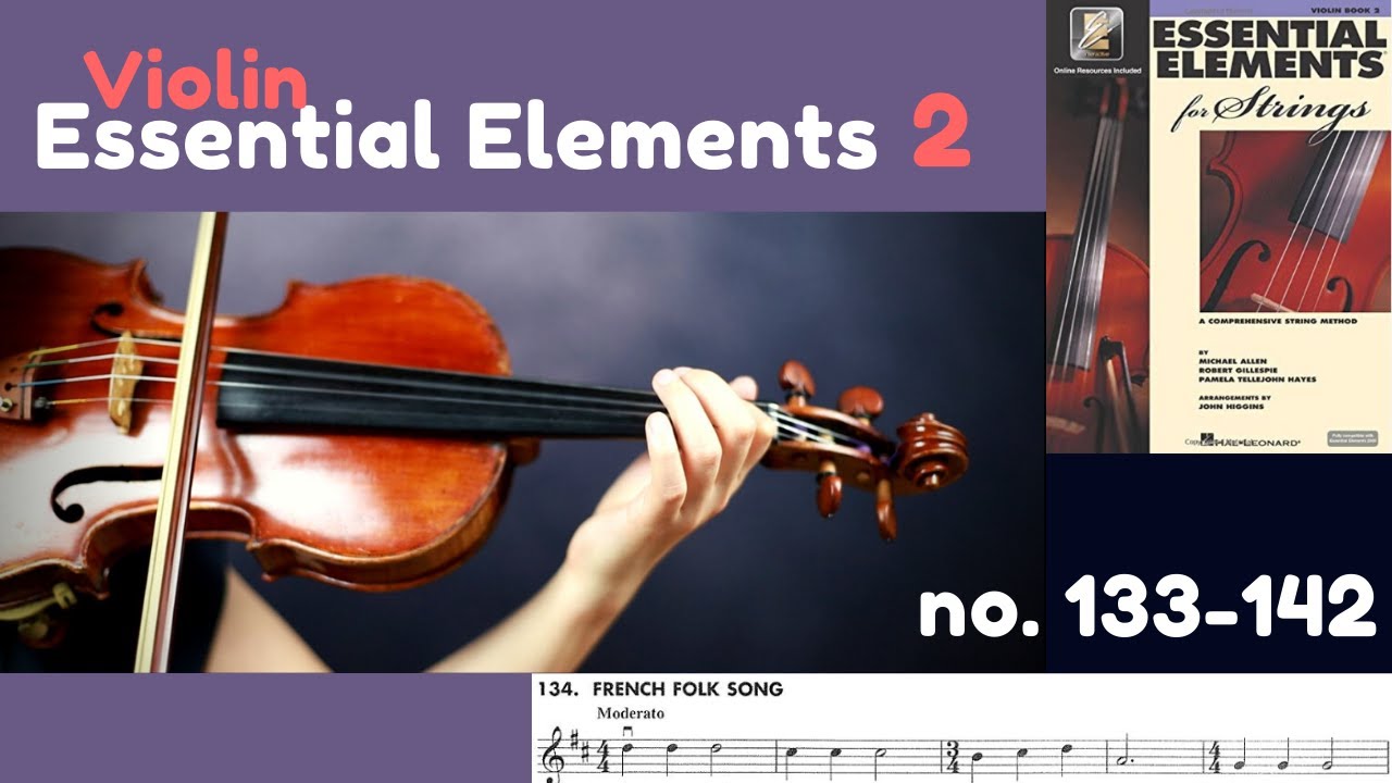 [Essential Elements Violin Book 2] #133-142 - YouTube