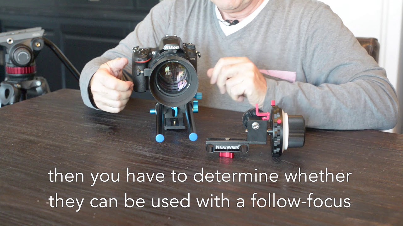 Follow Focus, connect to a camera and the use of the follow-focus - YouTube