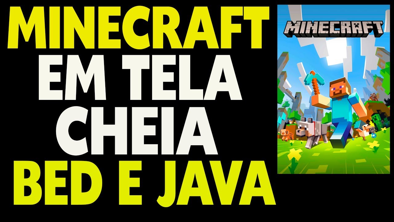 Como Deixar o Minecraft em Tela Cheia Java bedrock - YouTube