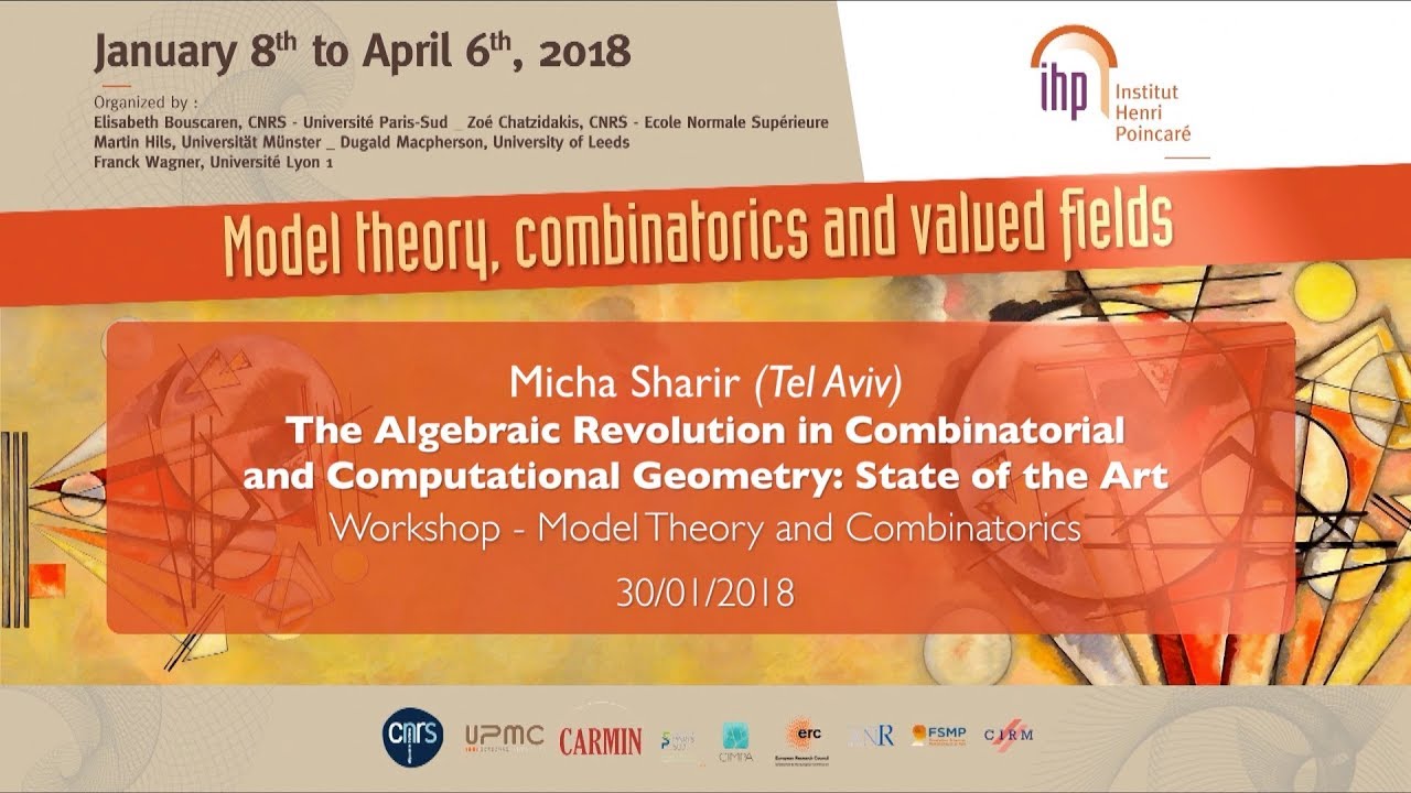 The Algebraic Revolution in Combinatorial and Computational Geometry: State of the Art - YouTube