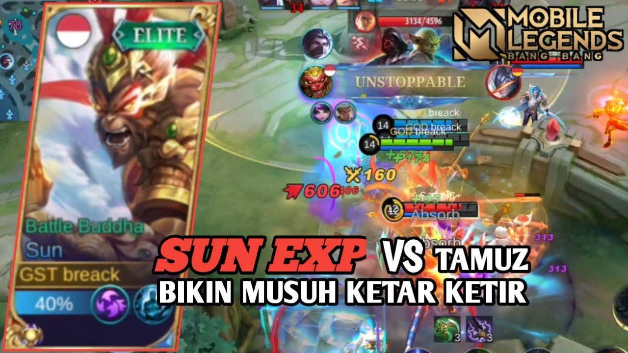 SUN EXP VS TAMUZ 2023 || BIKIN MUSUH KETAR KETIR || BEST BUILD SUN EXP ...