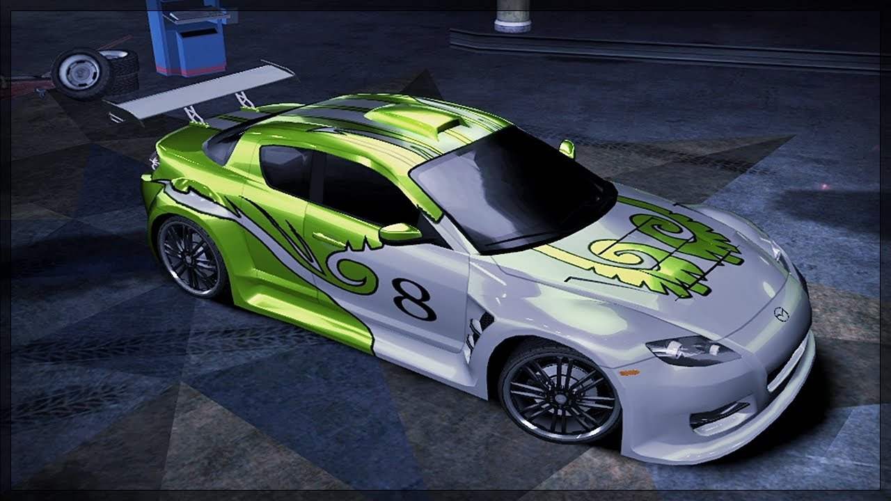 Vinyl tutorial in NFS Carbon on Mazda RX-8 - YouTube