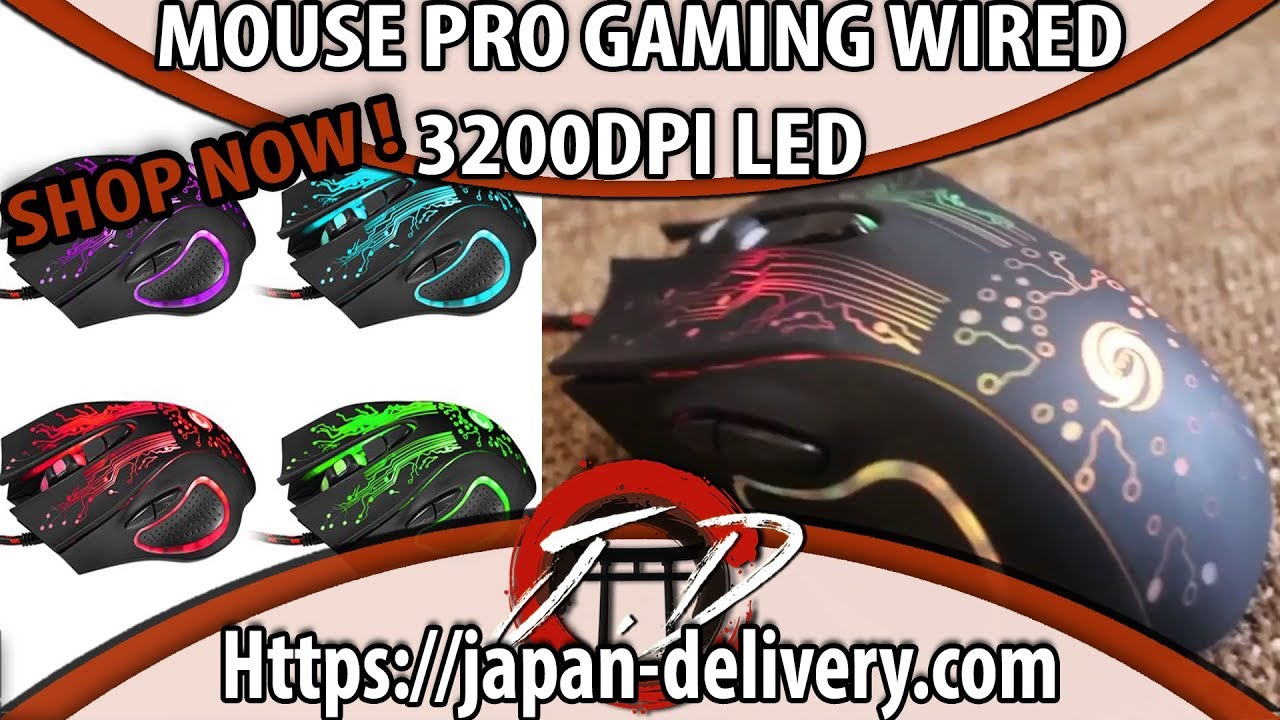 PRO GAMING WIRED MOUSE 3200DPI ! SHOP NOW http://Japan-delivery.com ...