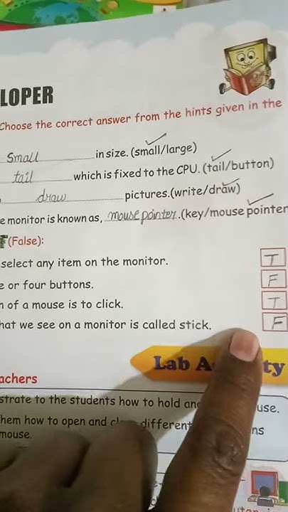 class 1 subject computer chapter 7 (true or false ). - YouTube