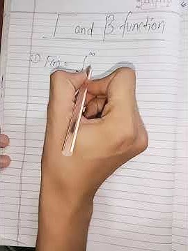 Gamma and Beta function || Definitions of gamma function and beta function - YouTube