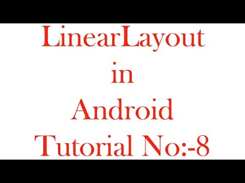 Linearlayout in Android - YouTube