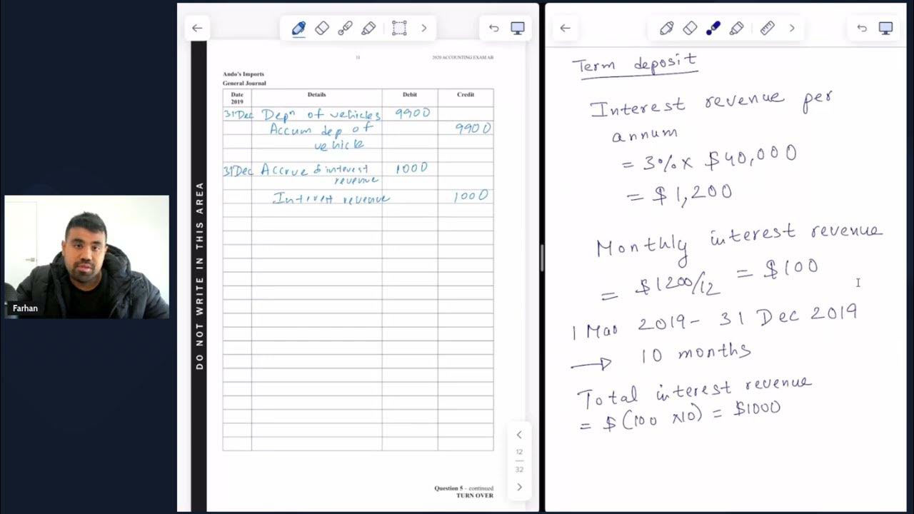 VCE Accounting Tutoring | 2020 EXAM WALKTHROUGH Question 5 - YouTube