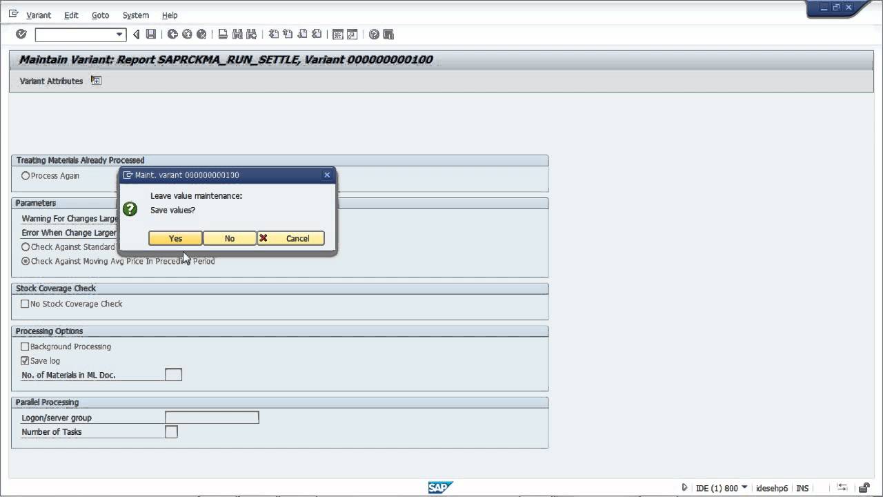 SAP Material Ledger Cockpit 062014 - YouTube