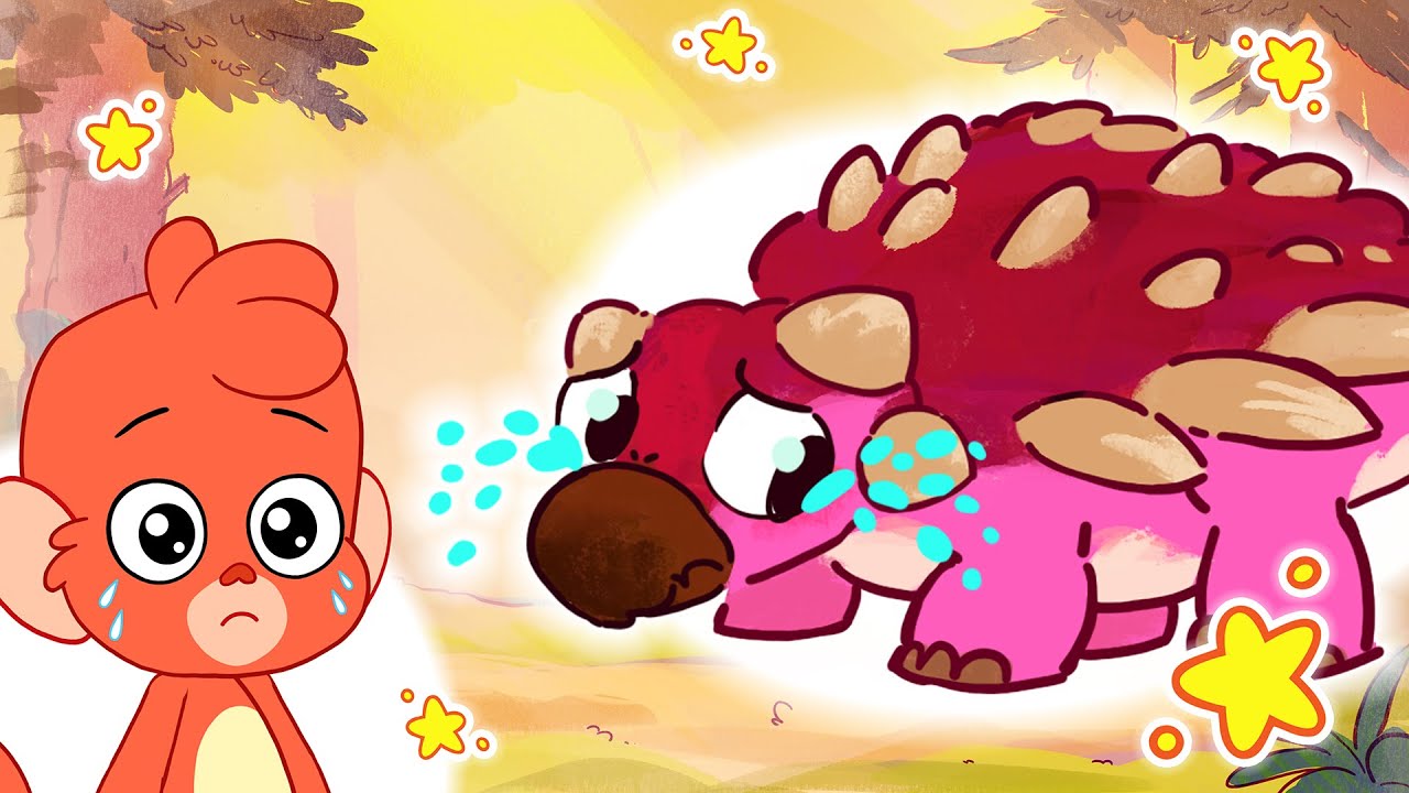 Club Baboo | Why is the baby Ankylosaurus crying? | He lost his mommy ...