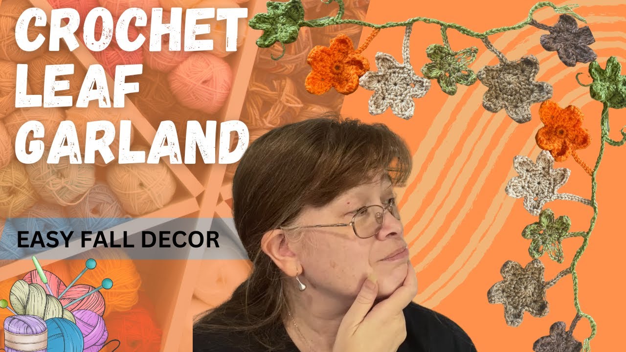 How to Crochet a Leaf Garland (Easy Crochet Tutorial) - YouTube