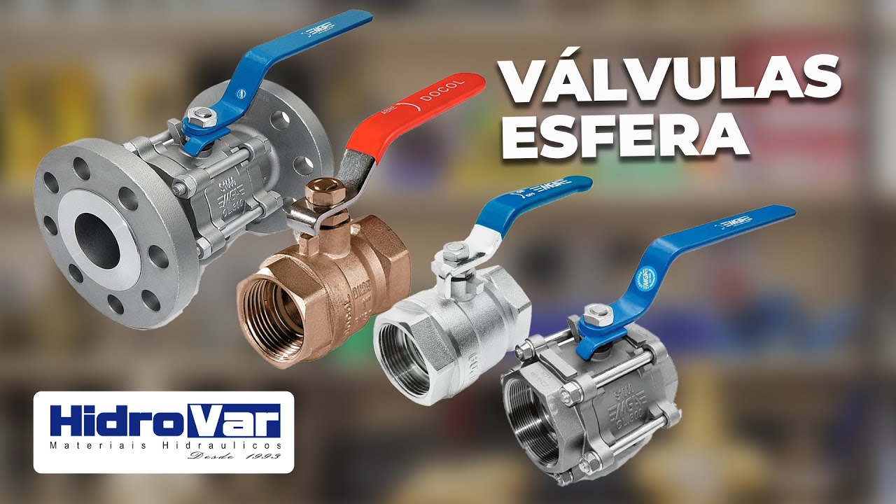 Tipos de Válvulas Esfera em latão, bronze, aço carbono ou inox para ...