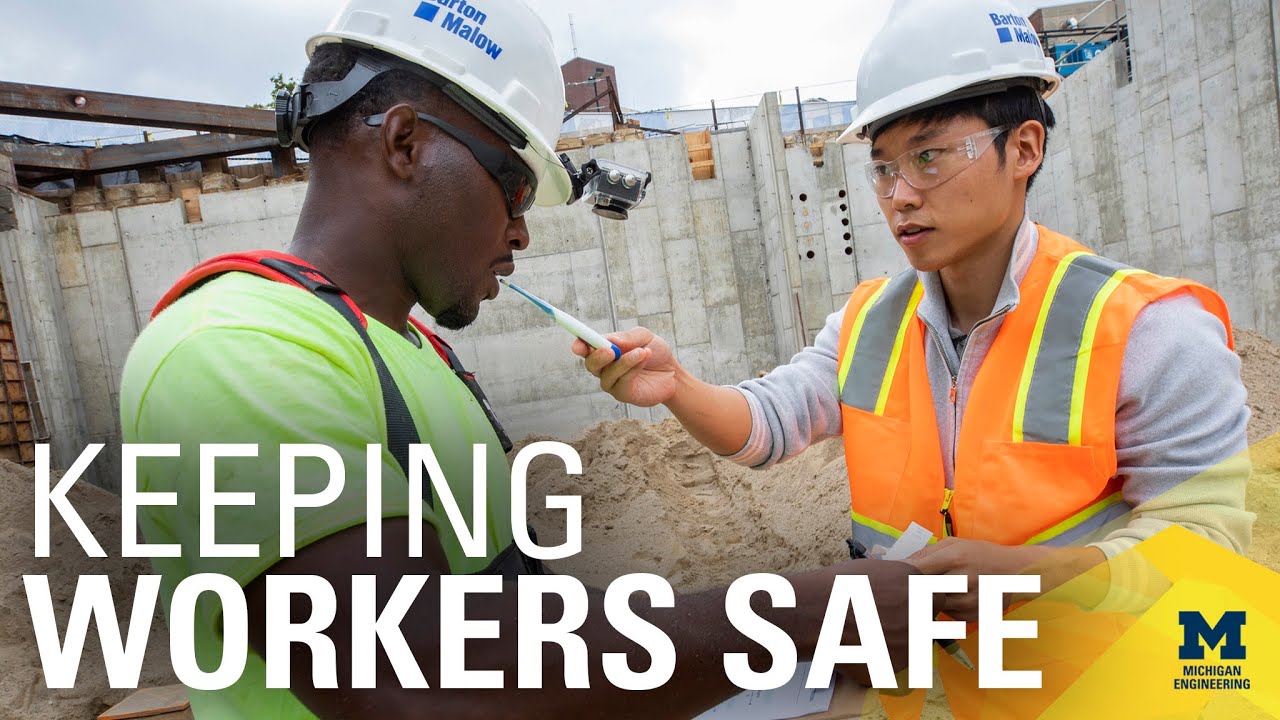 Improving construction worker safety with wearable sensors - YouTube
