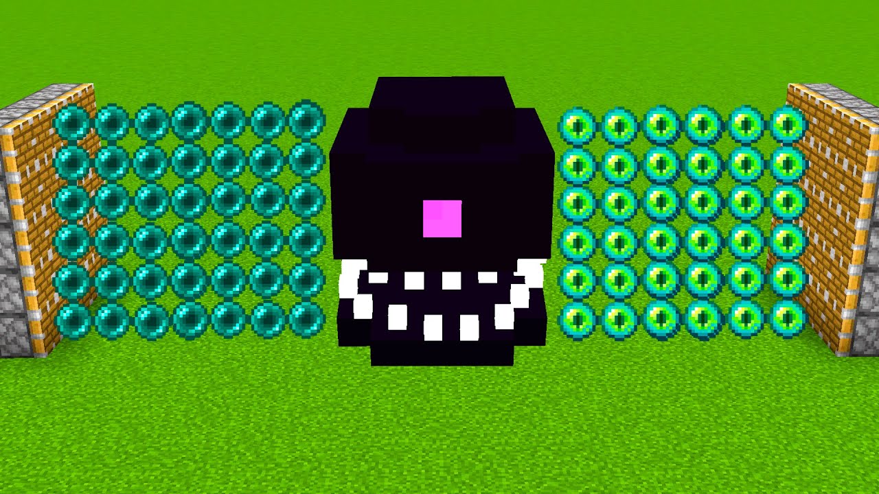 wither storm head + 1000 eyes of ender + 1000 ender perarls = ??? - YouTube