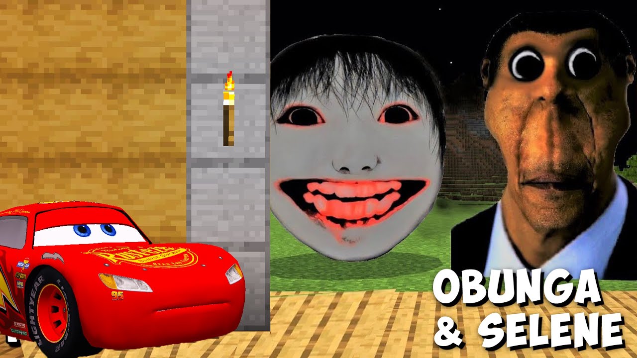 OBUNGA AND YOSHIE NEXTBOT CHASES MCQUEEN in Minecraft 3 AM - Gameplay ...