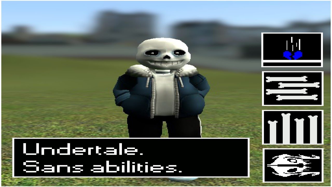 Garry's Mod Undertale Sans abilities and Titanfall SMG Pack - YouTube