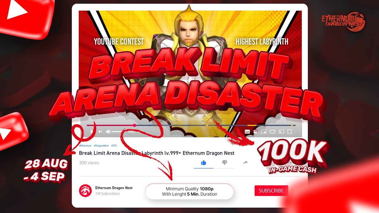 Break Limit Arena Disaster | Shooting Star | Ethernum Dragon Nest Private Server - YouTube