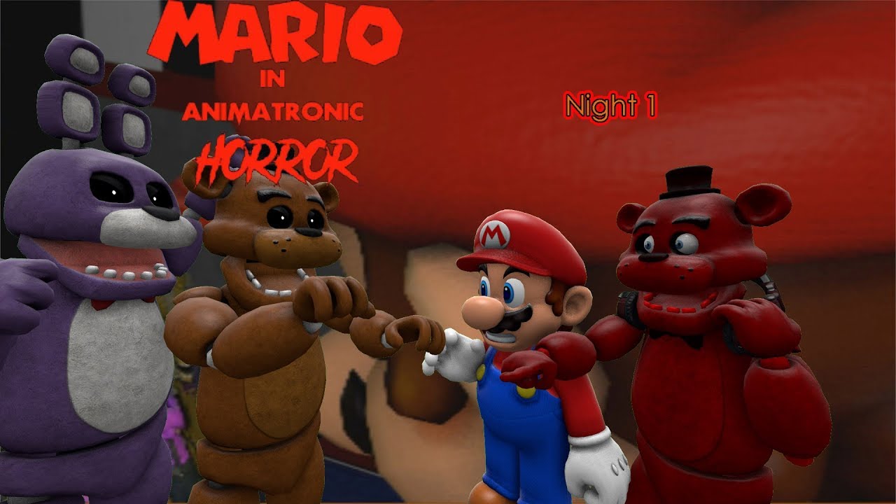 MARIO'S FIRST NIGHT TO BE SCARED || Mario the Animatronic Horror (Night ...