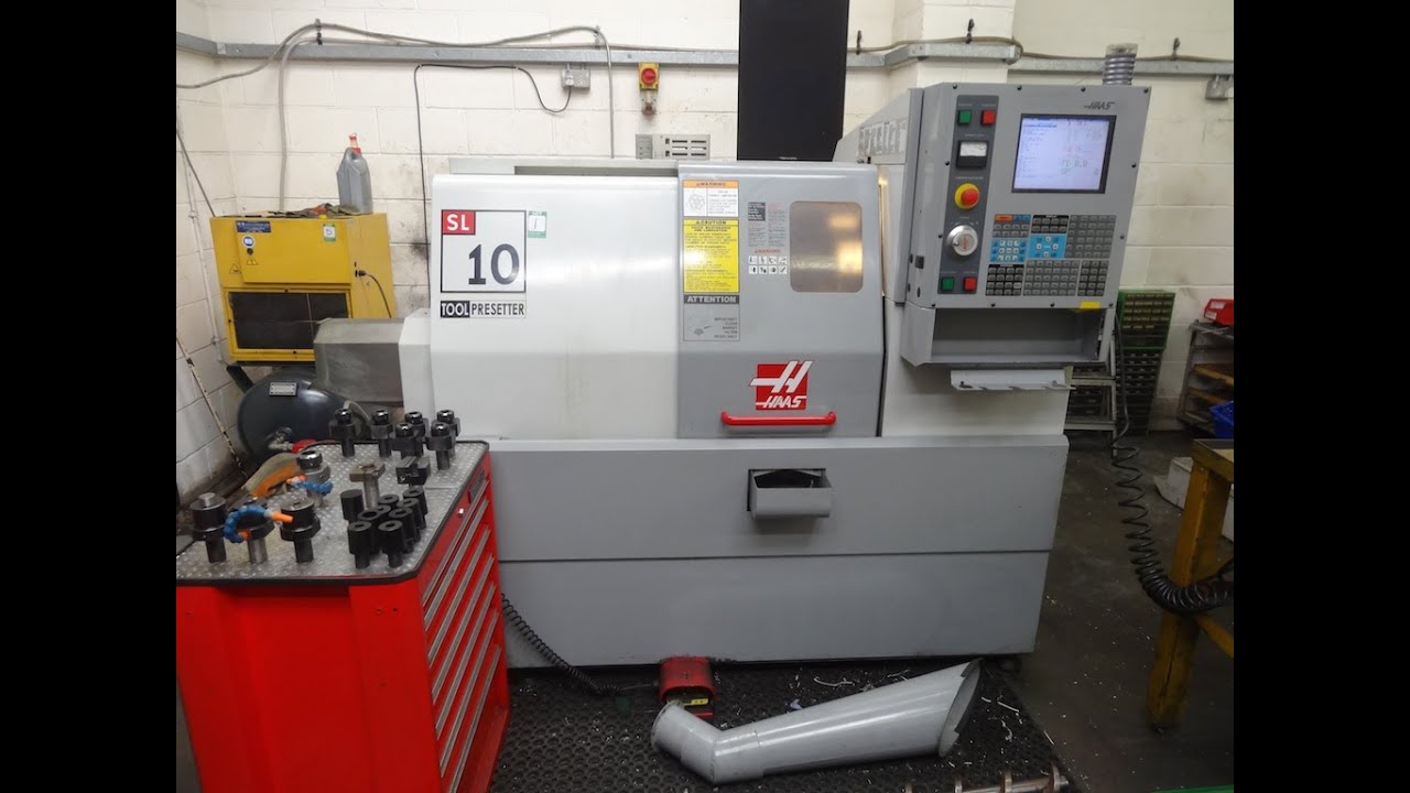 Haas SL10HE CNC Lathe - YouTube