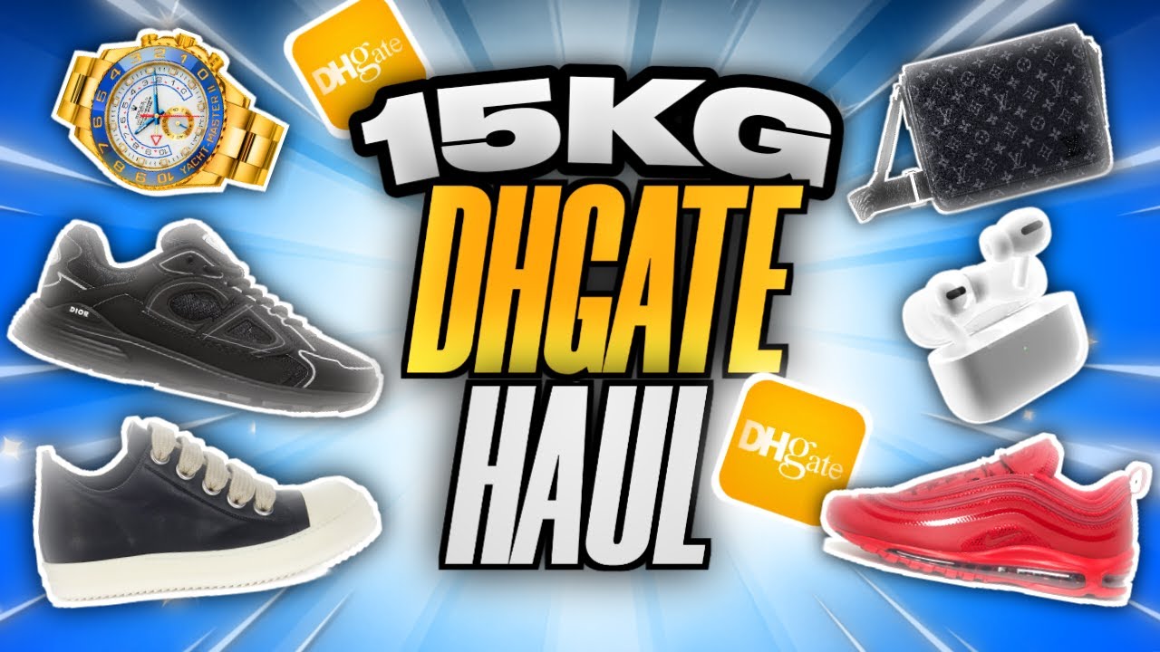 MASSIVE 15 KG DHGATE HAUL (Watches, Shoes, Clothes) - YouTube