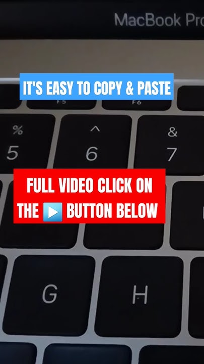HOW TO copy and PASTE ON laptop macbook mac MacBook air#ios #applemac # ...