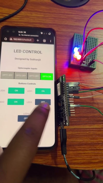 Webpage Based Led Control Esp8266 Youtube