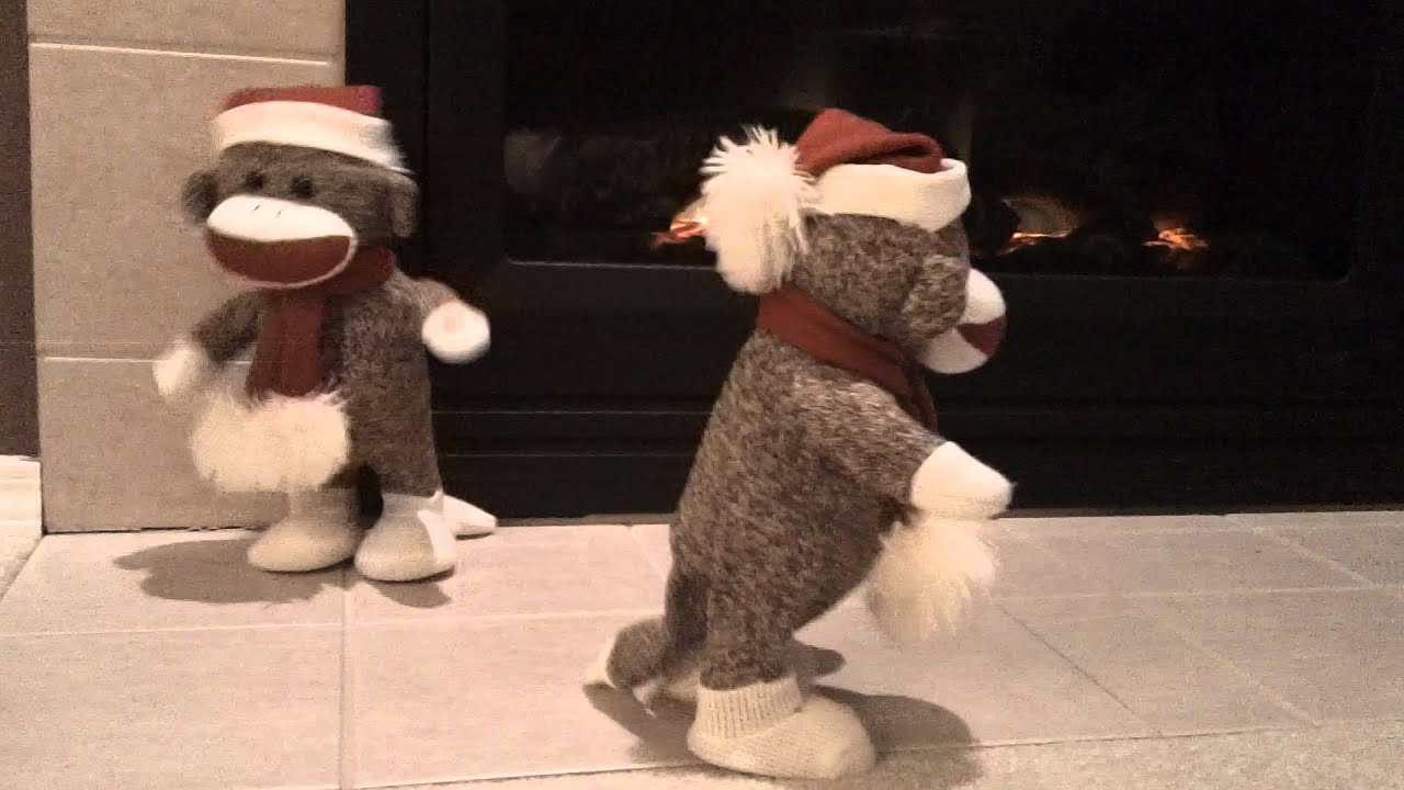 Jingle Bells Dancing Sock Monkeys - YouTube