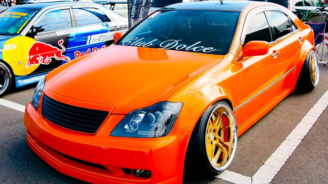 (4K)TOYOTA CROWN modified vipstyle クラウンカスタム ワイドブリフェン - LOWFEST 2018 ...