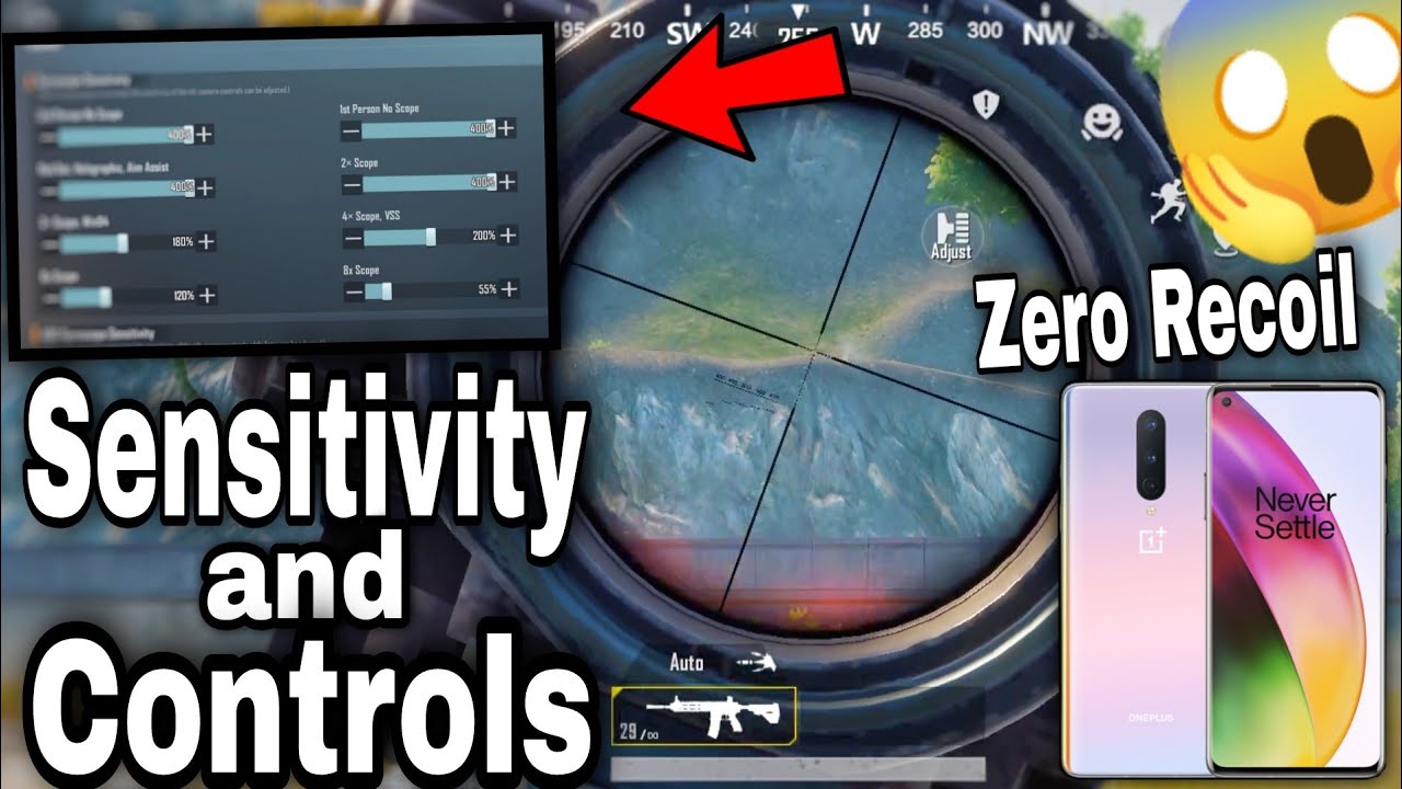Sensitivity and Controls for OnePlus 8 !!⚡ | Zero Recoil🔥 | OnePlus 8 | Pubg Mobile - YouTube