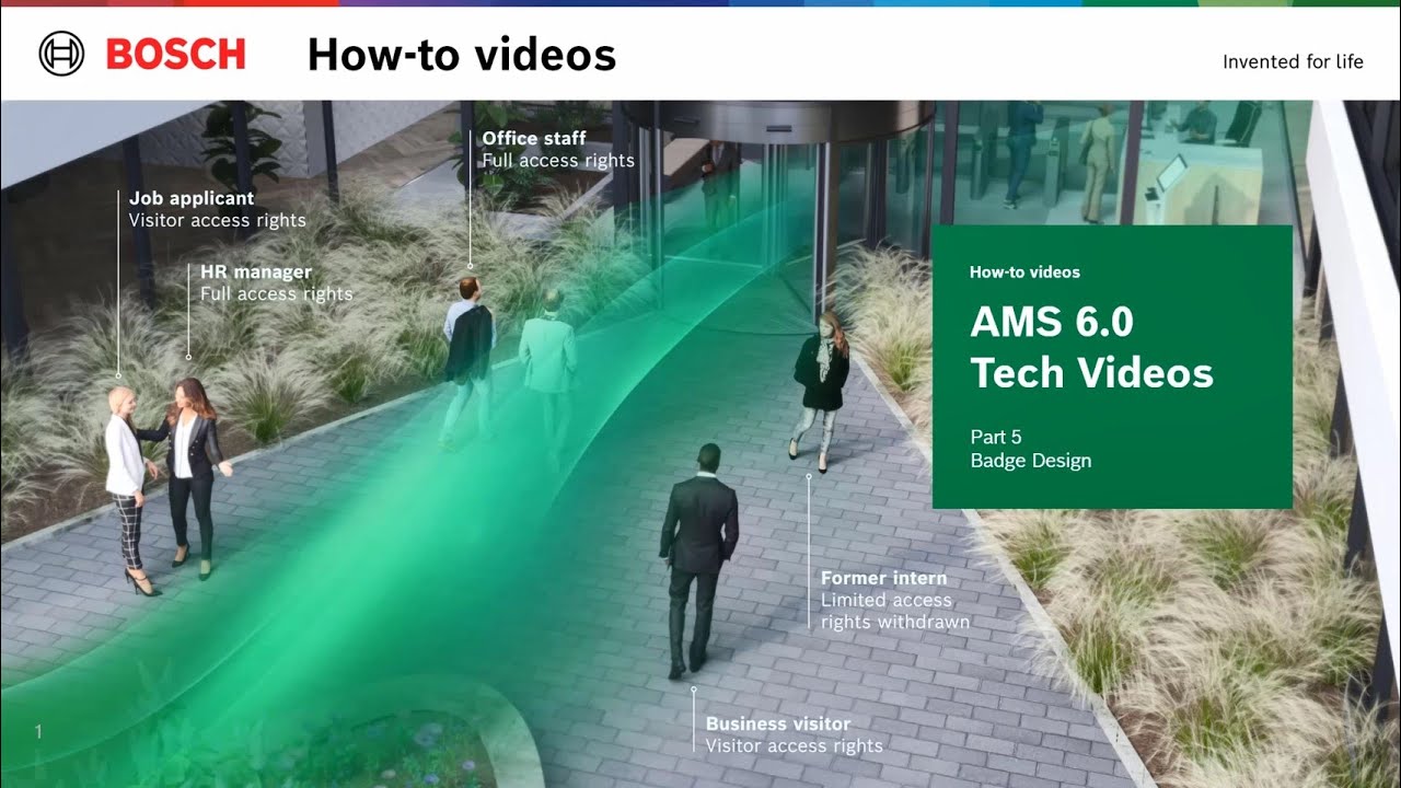 Bosch Security - AMS 6.0 - Part 5 Badge design - YouTube