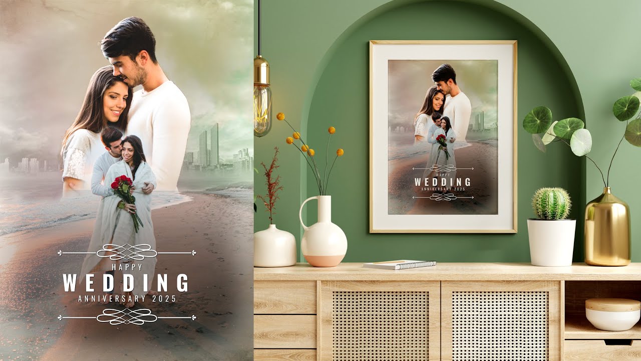 Wedding couple photo editing photoshop CC2025 | Cinematic Wedding ...