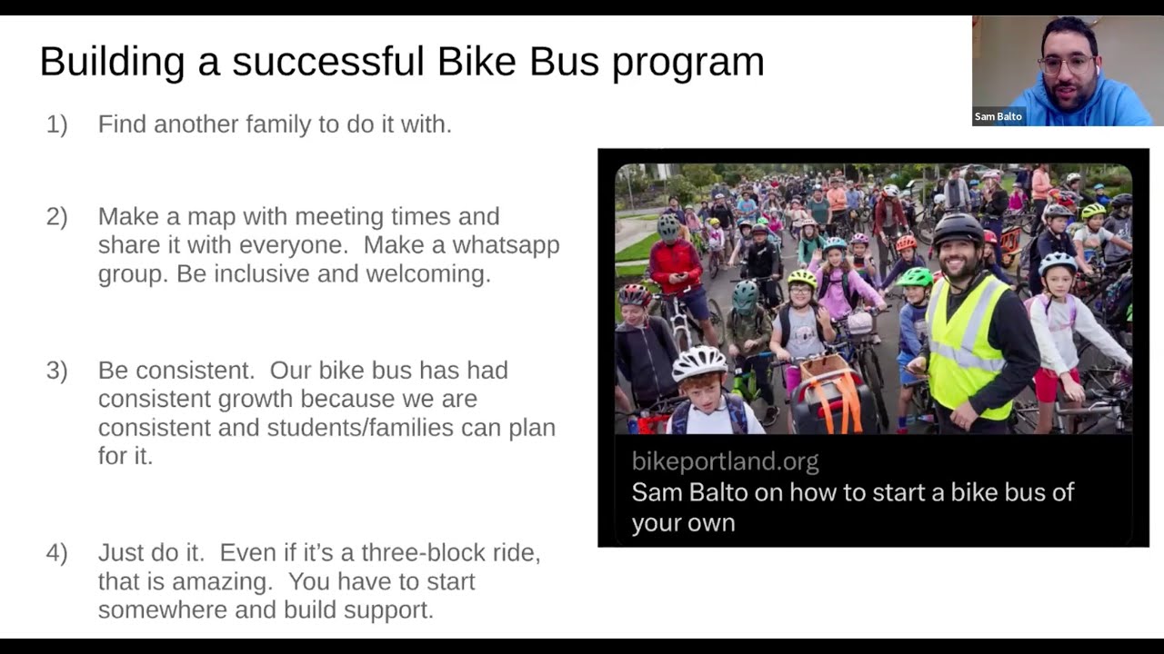 How to Start a Bike Bus with Sam Balto - YouTube