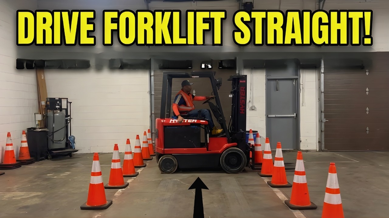 New to Forklifts? Here's How to Drive Straight - YouTube